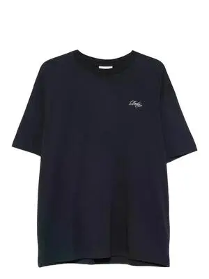 Drole De Monsieur Logo-embroidered T-shirt - Blue