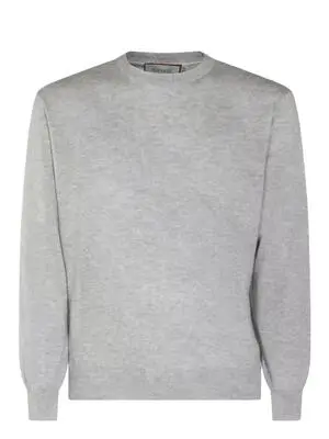 Canali Cashmere Crew Neck Sweater - Grey
