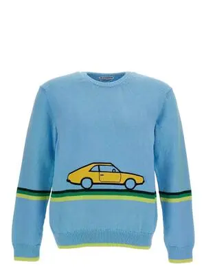 JW Anderson Intarsia Striped Sweater - Blue
