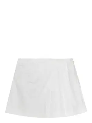 Simkhai Devlin Pleated Mini Skirt - White