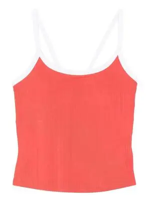 Varley Theon Ribbed Tank Top - Orange