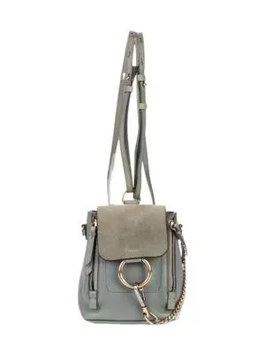 Chloé Faye Ring Detail Backpack - Blue