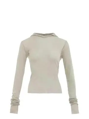 Rick Owens Long-sleeve Semi-sheer Hoodie - Neutrals