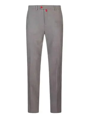 Kiton Pressed Crease Tailored Trousers - Grey