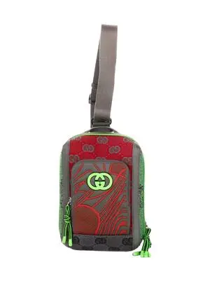 Gucci Gg Pattern Backpack - Red