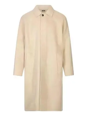 Kiton Single-breasted Coat - Neutrals