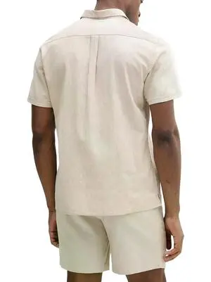Barbour Nelson Short-sleeve Shirt - Neutrals