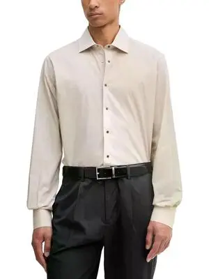 Karl Lagerfeld Logo-plaque Long-sleeve Shirt - Neutrals