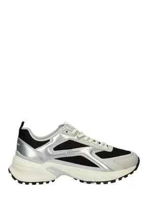 Calvin Klein Metallic Effect Panelled Sneakers - Black