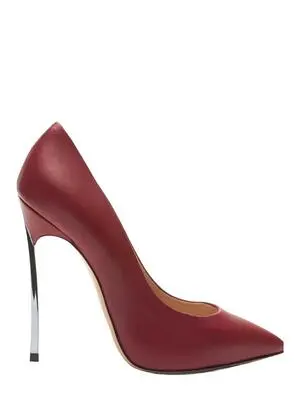 Casadei Blade Minorca Leather Pumps - Red