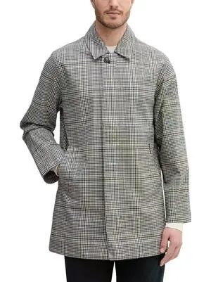 Barbour Roking Check-pattern Single-breasted Coat - Neutrals