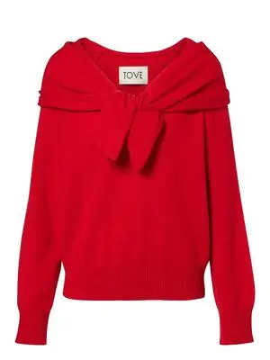 Tove Malia Cashmere Sweater - Red