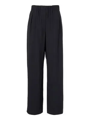 JIL SANDER Wide-leg Viscose Trousers - Black
