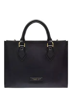 THE BRIDGE Ida Leather Shoulder Bag - Black
