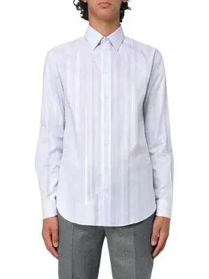Emporio Armani Striped Cotton Shirt - Blue