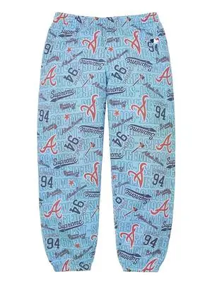 Supreme X Mitchell & Ness Logo-print Track Pants - Blue