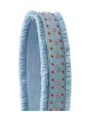 Fendi Embroidered Bag Strap - Blue