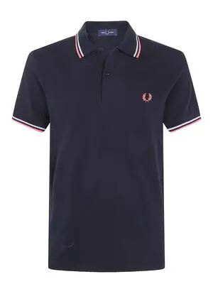 Fred Perry T-shirt Short Sleeve "tipped Shirt - Black