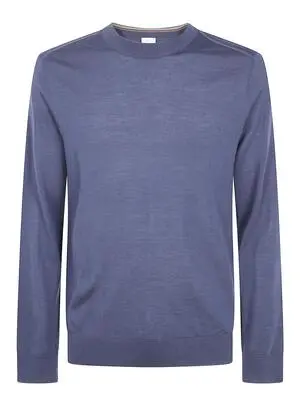 Paul Smith Crew Neck Merino Wool Sweater - Blue