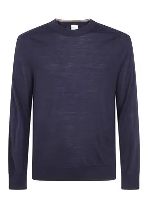Paul Smith Crew Neck Merino Wool Sweater - Blue