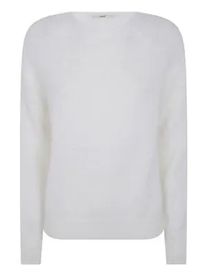 NUUR Alpaca Long Sleeve Sweater - Beige
