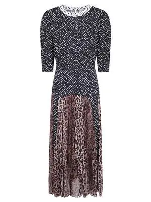 Rixo Meg" Leopard Print Midi Dress - Multi