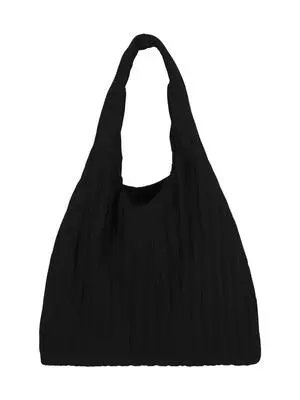 MARHEN.J Accordion Pleats Biodegradable Tote Bag - Black