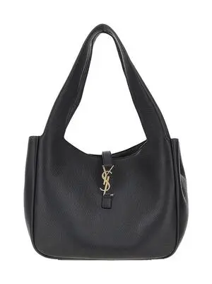Saint Laurent Le 5 À 7 Grained Leather Shopping Bag - Black
