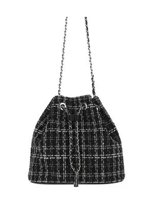 MARHEN.J Cannes Tweed Bucket Bag - Black
