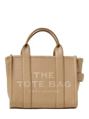 Marc Jacobs The Small Tote Bag In Leather With Tone-on-tone Logo - Hazel