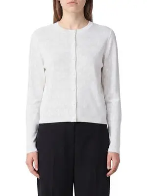 Tory Burch Viscose Blend Jumper With Double T Logo - White