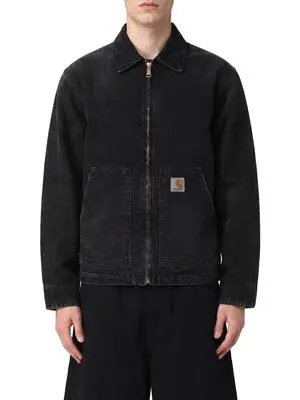 Carhartt Work In Progress Og Arcan Cotton Zip-up Shirt Jacket With Patch Pockets - Grey