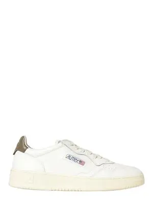 AUTRY Autry Medalist Low Top Trainers In Bicolour Leather And Suede Brown