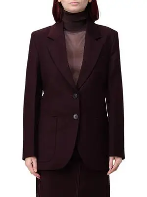 Victoria Beckham Single-breasted Wool Blazer - Red
