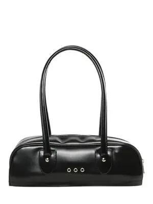 COMME DES GARÇONS Comme Des Garçons Calfskin Leather Shoulder Bag With Metal Eyelets