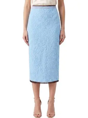 Pinko Midi Pencil Skirt - Blue