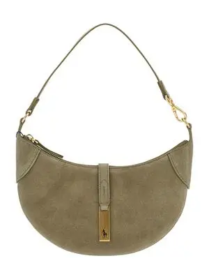 Polo Ralph Lauren Suede Shoulder Bag - Green