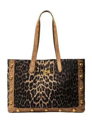 SECRET PON-PON Studded Tote Bag - Multicolor