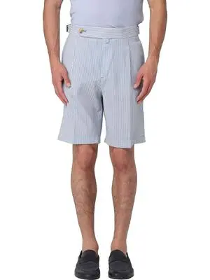 Jacob Cohen Striped Cotton Chino Shorts - Blue
