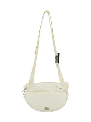 MARHEN.J Freesia Nylon Crossbody Bag With Embroidered Strap - White