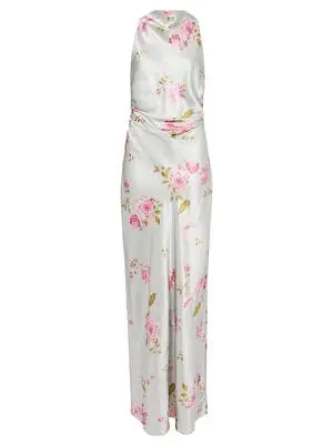 REFORMATION Anaiis Floral-print Silk Maxi Dress - Windswept