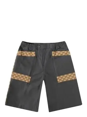 Gucci Monogram Runway Shorts - Grey