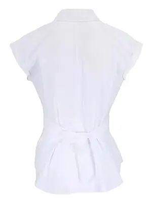 Lafayette 148 New York Wrap Blouse - White