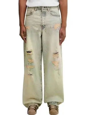 Kenzo Distressed Bleached-effect Jeans - Blue