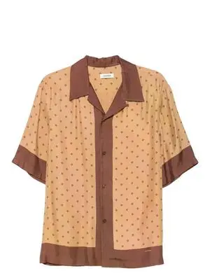 Sandro Monogram-pattern Shirt - Neutrals