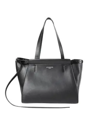 ANN DEMEULEMEESTER Endre Top Handle Leather Tote Bag - Black