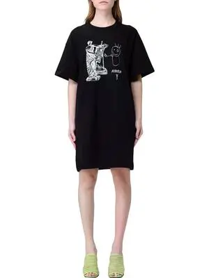 Moschino Graphic-print Mini T-shirt Dress - Black