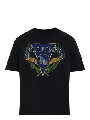 Rhude Printed Front Panel Short Sleeve T-shirt Size - Nero