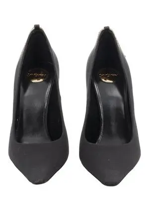 Saint Laurent Pointed Toe Stiletto High Heel Pumps - Black