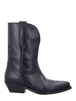 GOLDEN GOOSE GOLDEN GOOSE Black Leather Cowboy Boots
